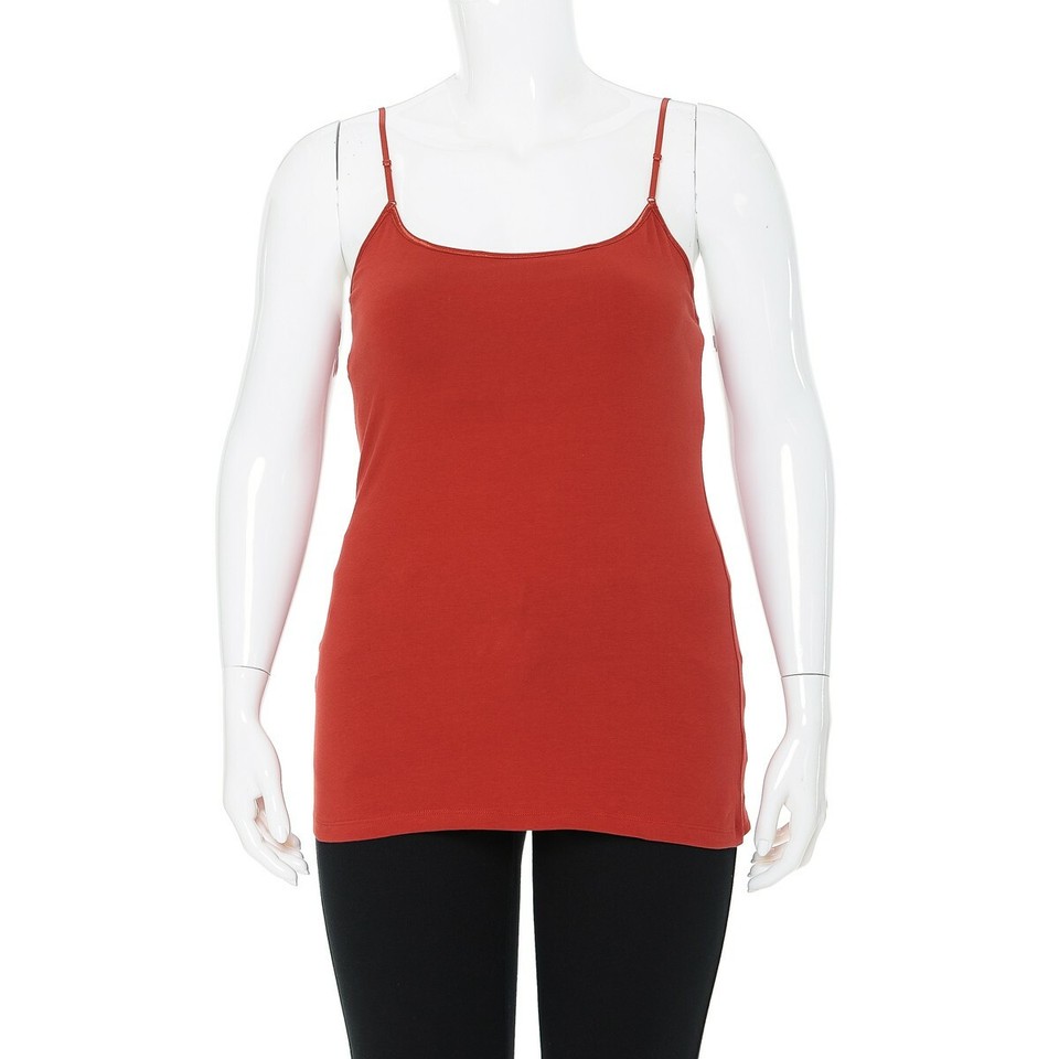 WOMEN CAMI CAMISOLE COTTON SPANDEX WITH BRA SHELF TANK TOP REG N PLUS S ...