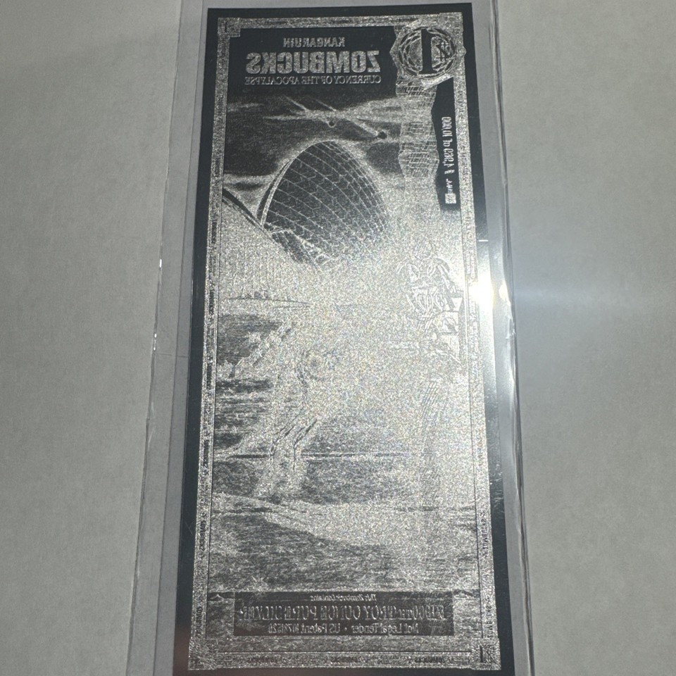 2026 1 Zombucks World KANGARUIN Silver Note - only 10,000 Minted - Fast ...