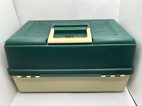 Large Plano High Hip 6 Tray Tackle Box Green Lid | eBay