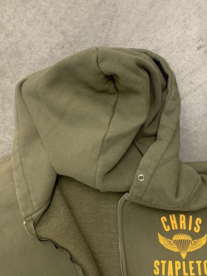 Chris Stapleton Traveller Album Parachute Lyrics On Hoodie Army Green ...