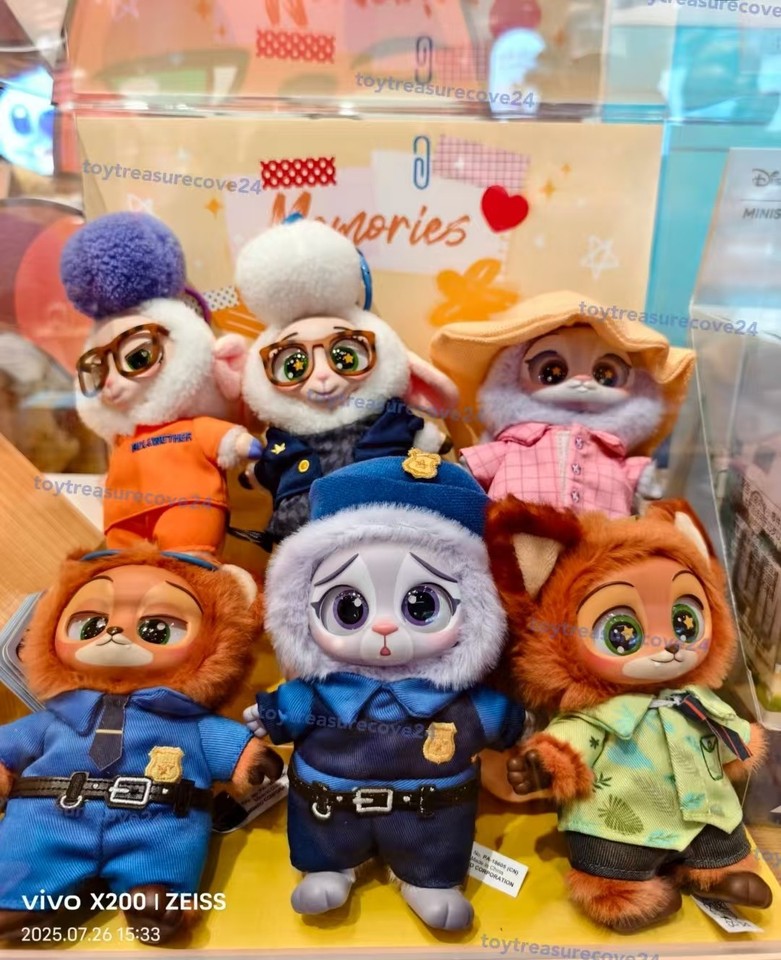 MINISO Disney Zootopia Series Vinyl Plush Blind Box Confirmed Figure ...