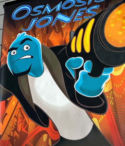 VTG 2001 Osmosis Jones Vinyl Movie Theater Poster Banner Authentic ...