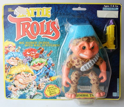 RARE VINTAGE 1993 ORIGINAL BATTLE TROLLS GENERAL TROLL HASBRO NEW ...