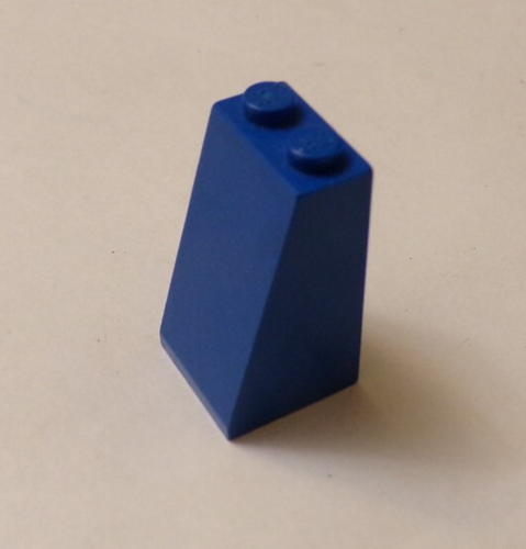 Lego x3 Blue 2x2x3 Sloped Brick, Two Hollow Studs, 3684a (028-187) | eBay