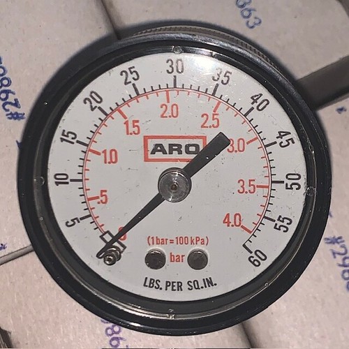 ARO Pressure Gauge Regulator 0-60 PSI #29863 Vintage Sealed OEM Part | eBay