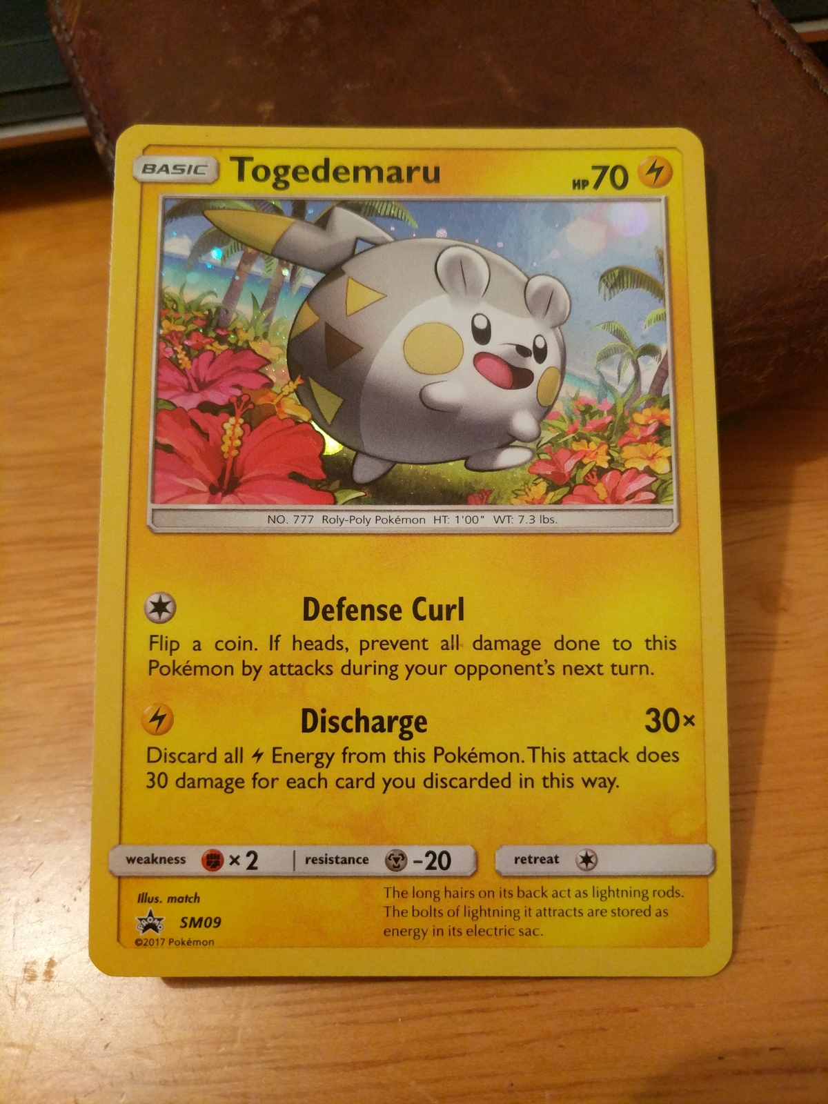 Togedemaru Sm09 Sun And Moon Three Pack Blisters Pokemon Card Holo Rare