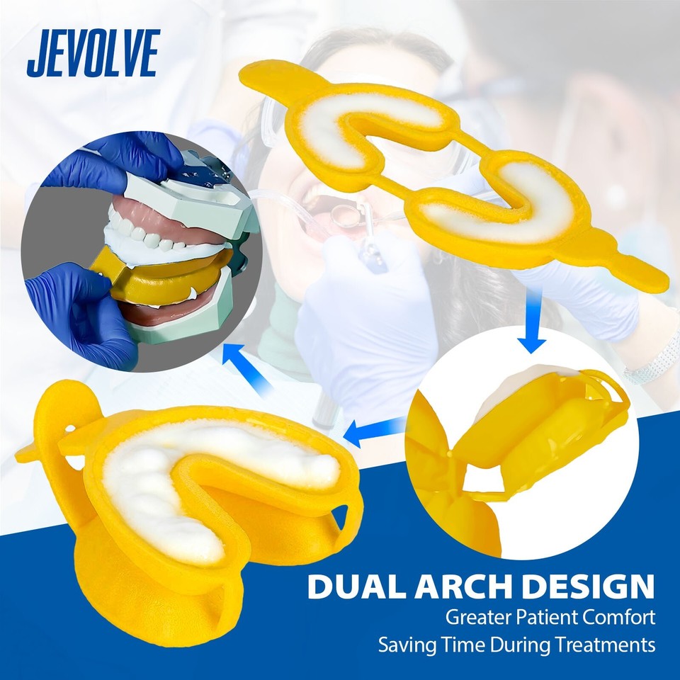 Disposable Dental Fluoride Trays Dual Arch Tray for Gel Foam S/M/L ...
