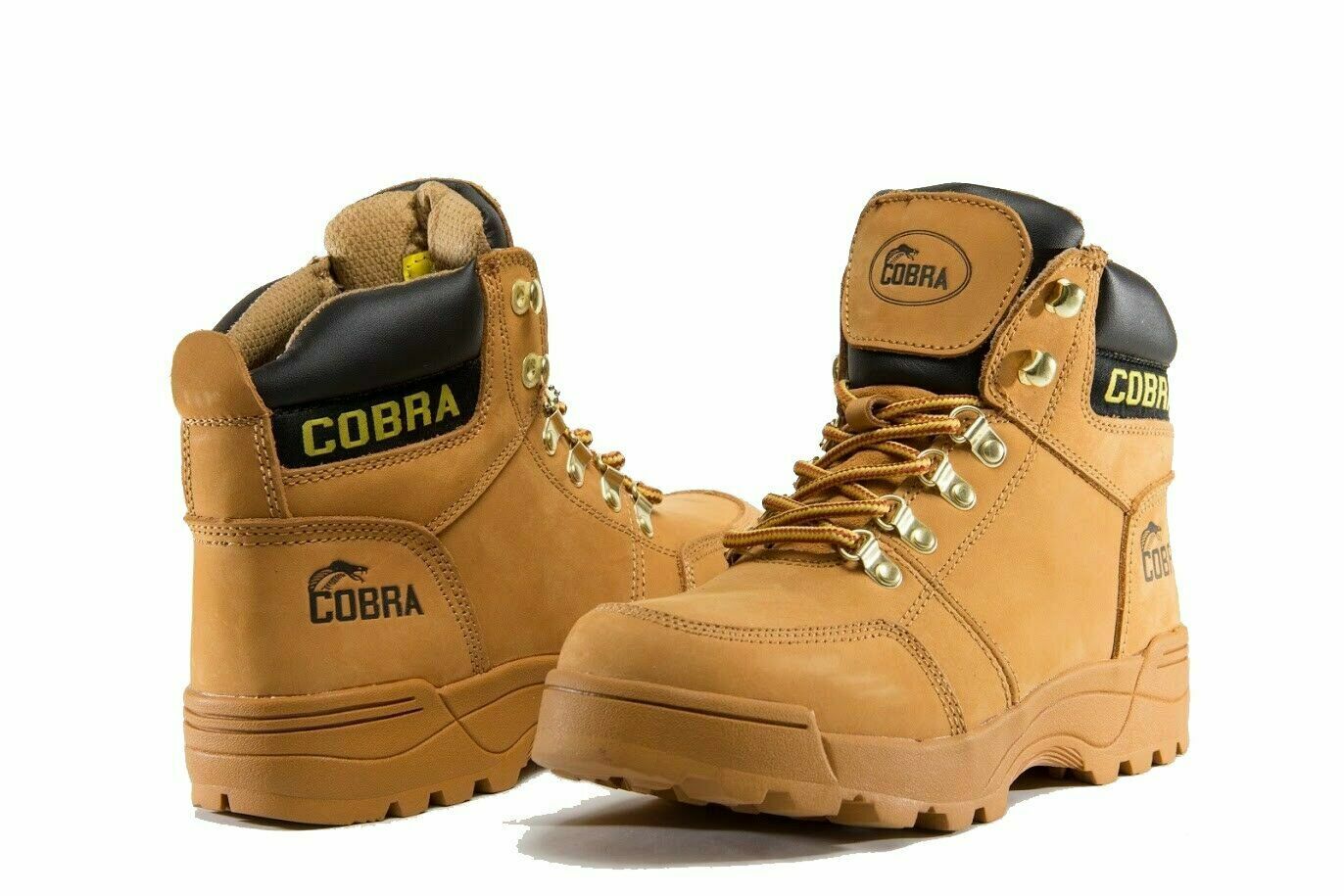 Men Cobra Plus Genuine Construction Work Boot Tan C707 Goodyear Welt ...