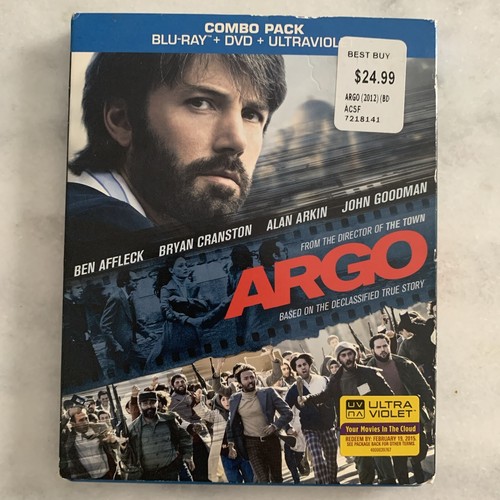 Argo (Blu-ray/ DVD 2012) Ben Affleck, Bryan Cranston, Alan Arkin, Rare ...