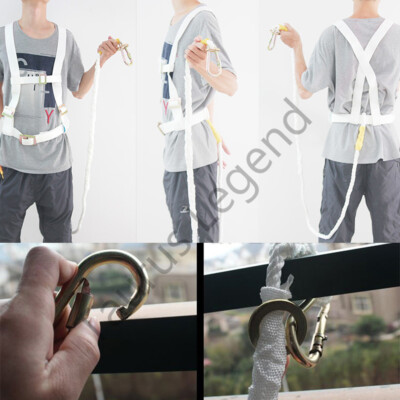 22KN 100kg Full Body Safety Harnesses Fall Protection Belt Kit EN362 ...