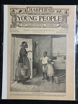 1886 YOUNG PEOPLE Magazine VG+ 4.5 COVER ONLY Bubbles and Troubles / P ...