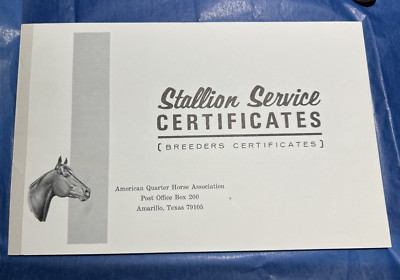 Vintage Stallion Service Certificates | eBay