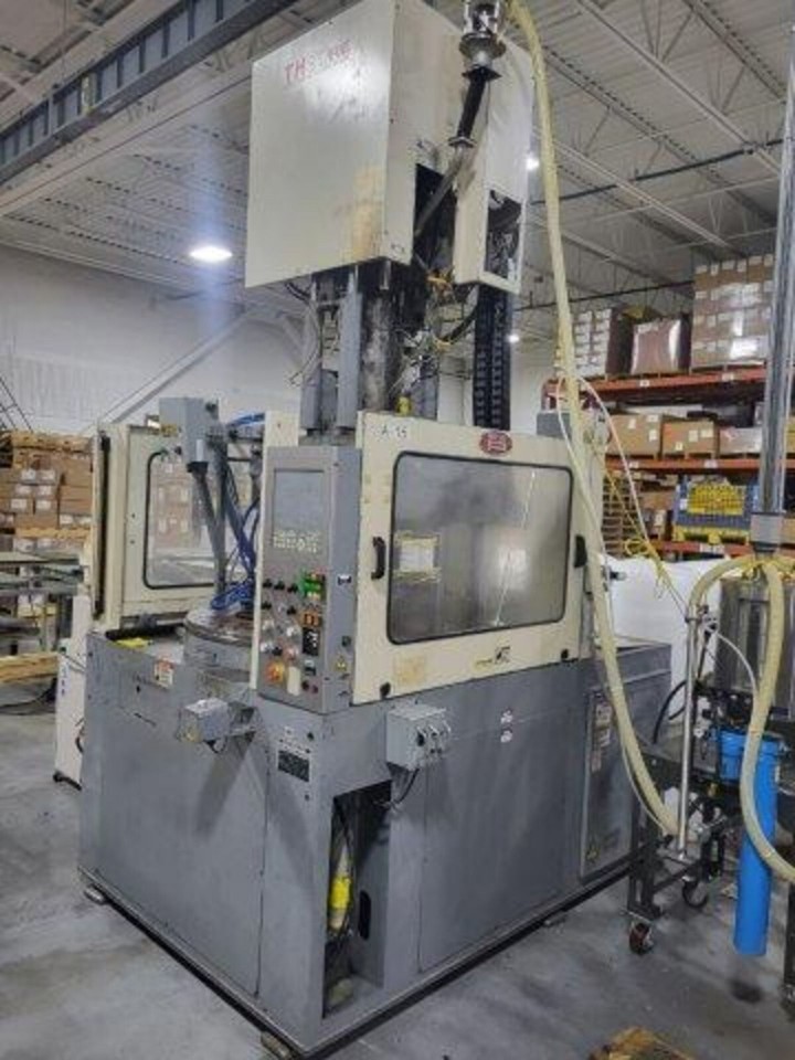 60 TON, 1.1 OZ NISSEI TH60RE ALL-ELECTRIC VERTICAL INJECTION MOLDING ...