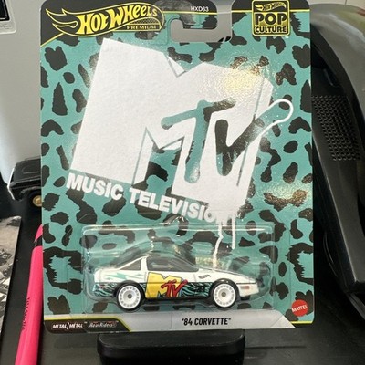 Hot Wheels Premium Pop Culture MTV '84 Corvette Real Riders 1:64 ...