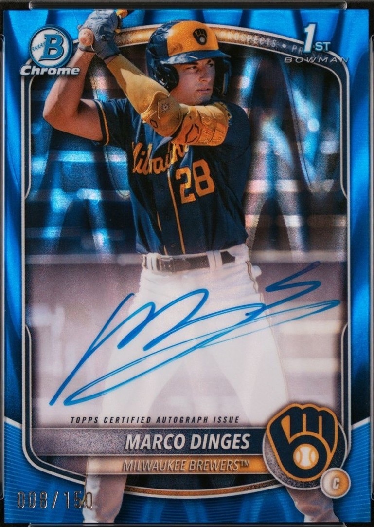 2025 Bowman Chrome - Prospect Autographs Marco Dinges, Marco Dinges # ...