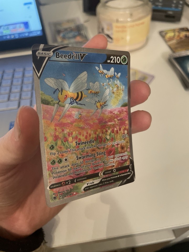 Pokémon TCG Beedrill v Astral Radiance Special Art Edition 161/189 NM ...