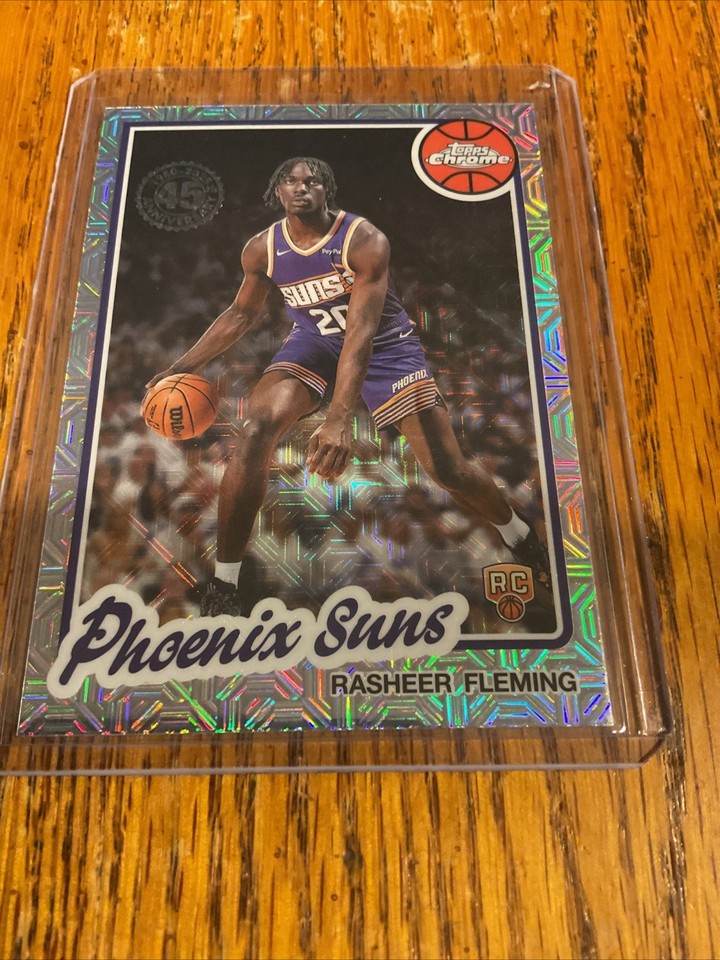 2025-26 TOPPS Chrome RASHEER FLEMING RC Rookie 1980-81 Silver Pack MOJO ...