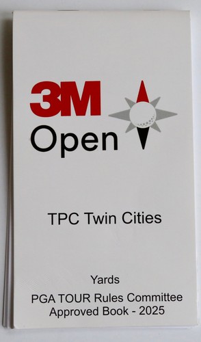3M Open TPC Twin Cities PGA Tour Rules Approved Yardage Book 2025 Tour ...