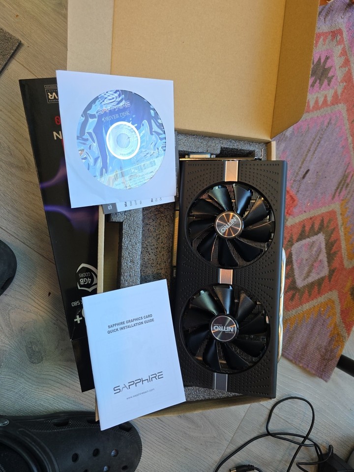 SAPPHIRE Pulse Radeon RX 4GB GDDR5 Graphics Card. Orginal Box. Slightly ...