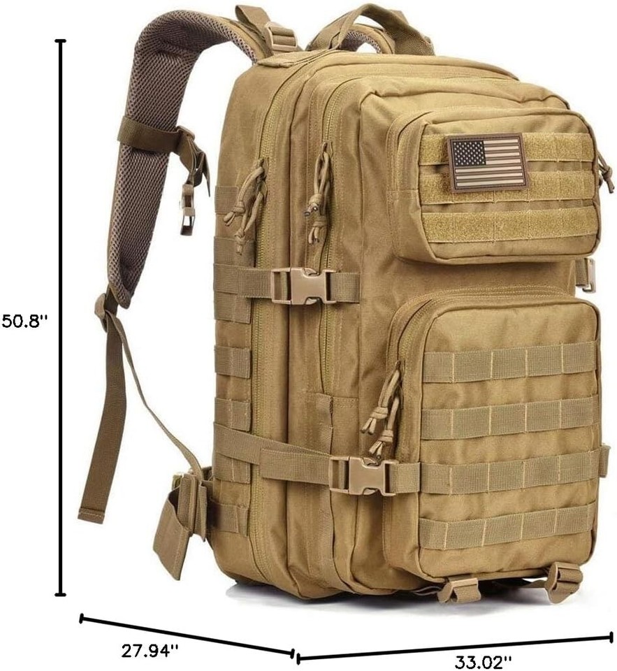 40L Large Military Tactical Backpack Army Molle Bag Rucksack 3 Day ...