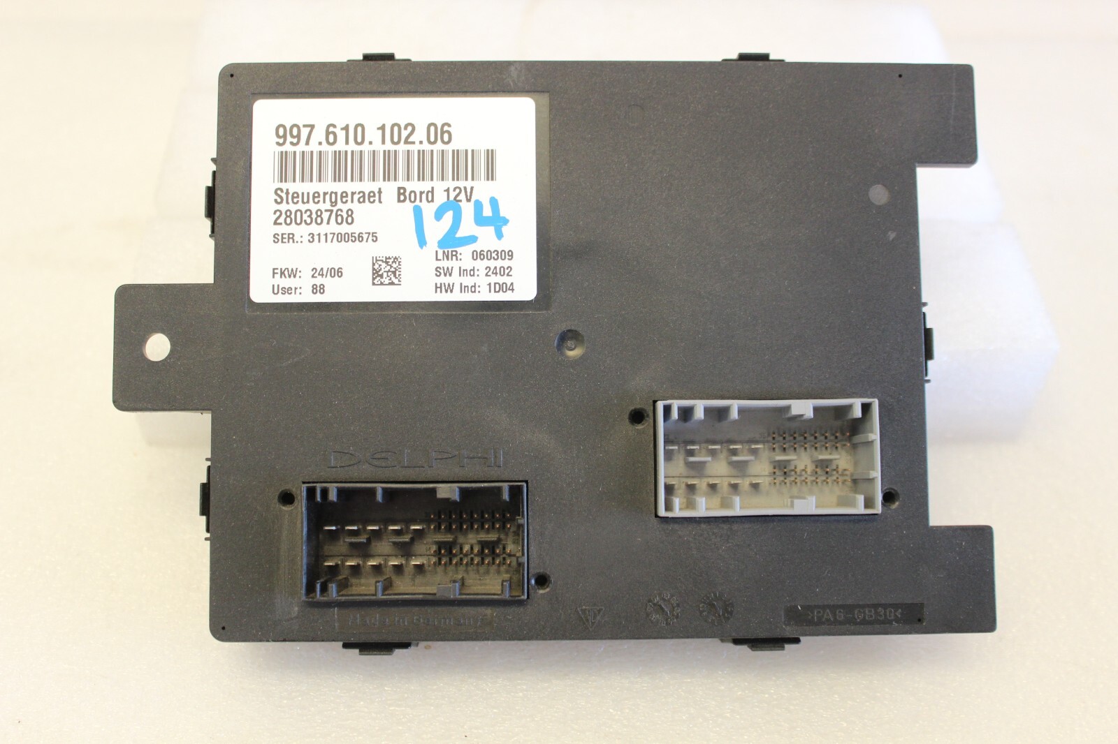 Porsche 997 Carrera 911 987 Boxster Electrical BCM Body Control Unit ...