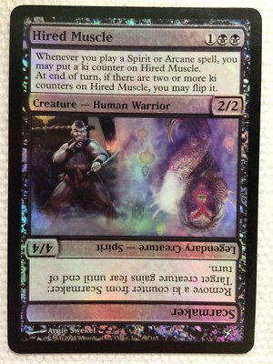 MTG 1x FOIL Hired Muscle Betrayers of Kamigawa Magic the Gathering Card ...