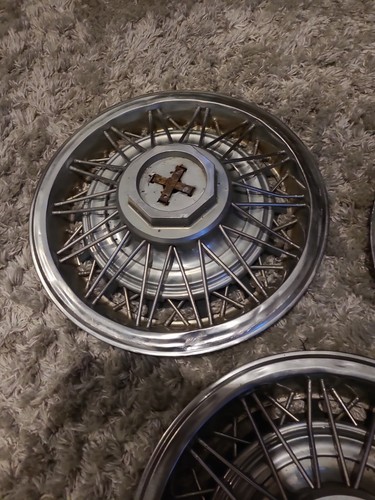 VINTAGE OEM FORD MERCURY SPOKE HUBCAPS HUB CAPS SET OF 3 | eBay