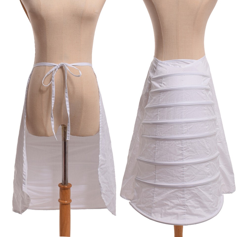 Victorian Crinoline Underskirt Painner Long Hoop Cage Back Bustle ...