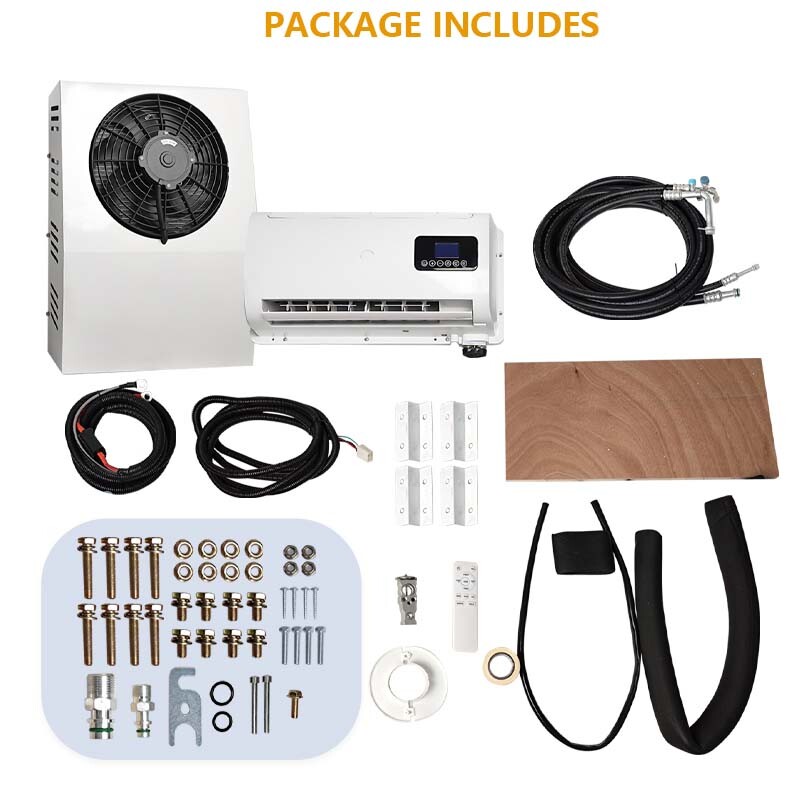 12V 12000BTU Air Conditioner Mini Split A/C Kit Unit For Semi Trucks ...