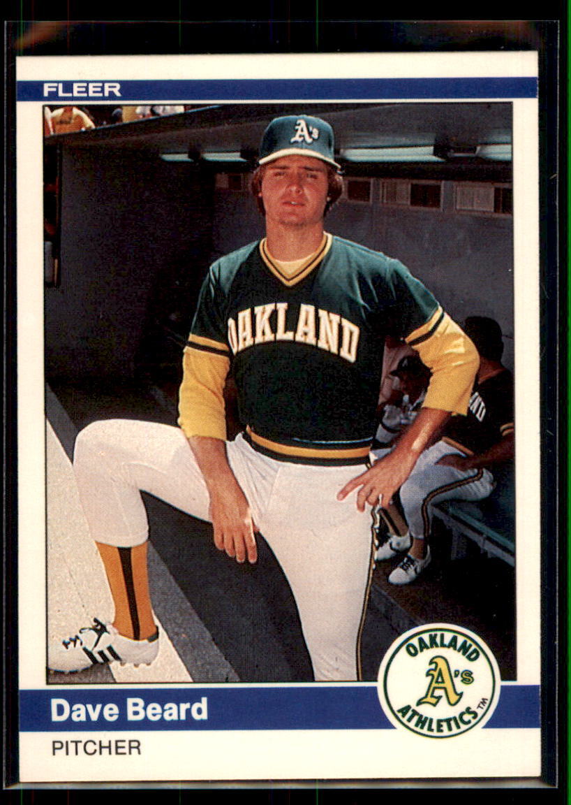 1984 Fleer Dave Beard #438 Oakland Athletics | eBay