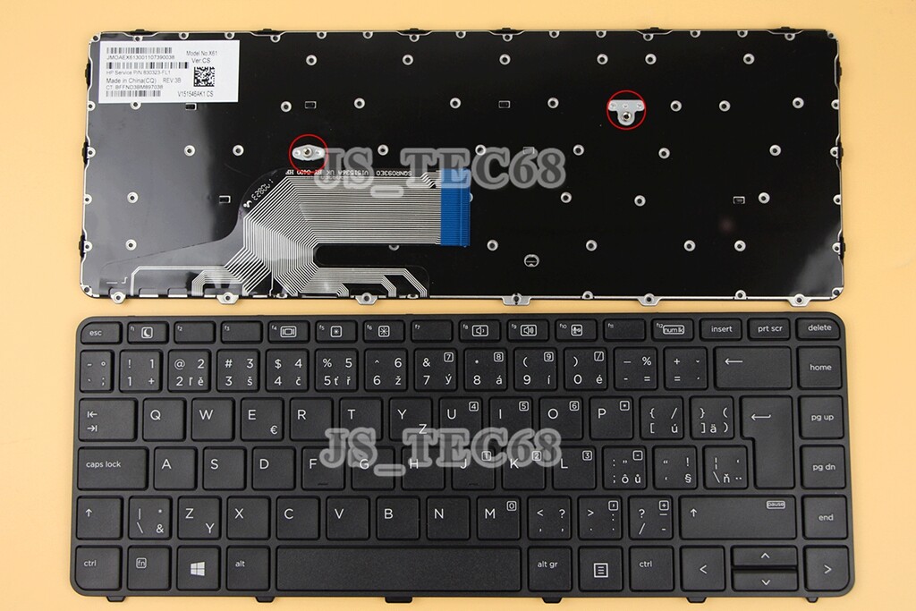 New For HP Proboook 430 G3 440 G3 446 G3 430 G4 440 G4 Keyboard Czech ...