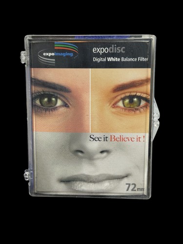 Expodisc 72mm Portrait Digital White Balance Filter w/ Case Photography ...
