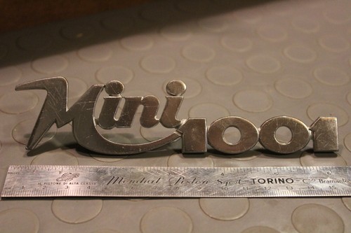 Badge Print Logo Emblem Car Old Innocenti Mini 1001 Metal Original ...