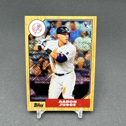 AARON JUDGE 2017 TOPPS RC Silver Pack MOJO REFRACTOR 87-AJ Yankees HOF ...