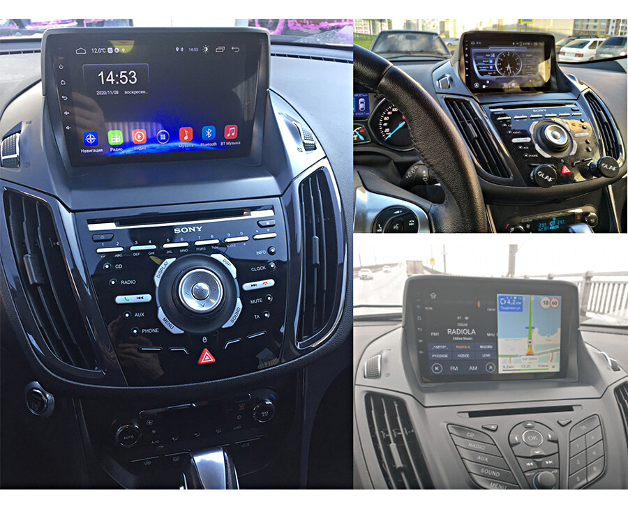 For Ford Escape 2013-2016 9'' Android 12 CarPlay Stereo Radio GPS Navi ...