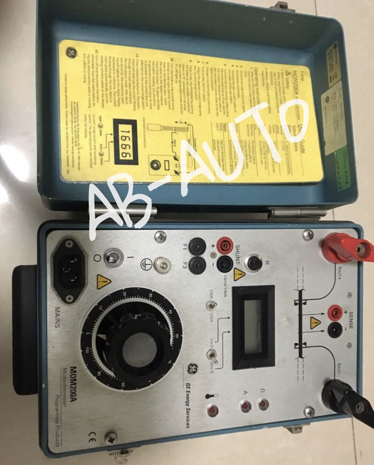 Megger MOM200A USED Microohmmeter Megger Used DHL shipping | eBay