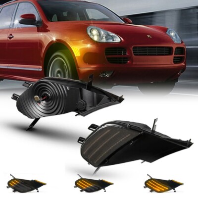 Smoke For Porsche Cayenne 955 2003-2006 LED Dynamic Amber Side Marker ...