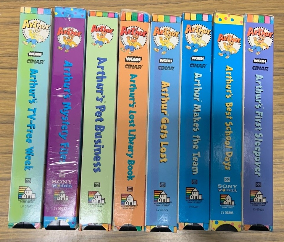 Arthur VHS Lot - (8) VHS Tapes | eBay