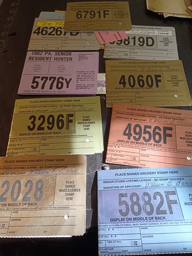 1980s And 90s Pennsylvania Hunting Licenses, Paper Lot 9 | eBay