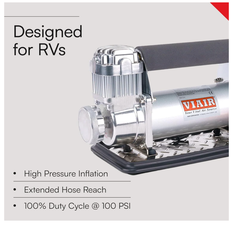 VIAIR 450P-RV Automatic Portable Air Compressor Kit - 150 PSI for RV ...