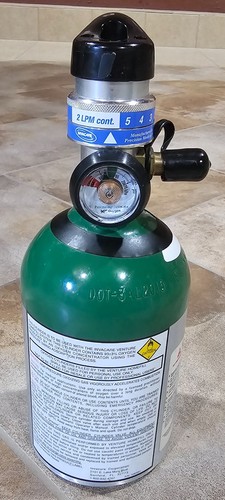 Oxygen Business Closed - Used Homefill Oxygen Cylinder M6 Tank (empty ...