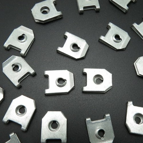20 Spring Type U Nut 3.5mm Screw Size Zinc Plated Metal Clip Retainer ...