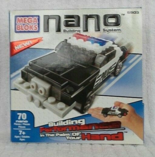 MIB Mega Bloks Nano Building System 5903 Police Car 2004 for sale ...