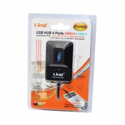 Z Hub USB 4 Ports Répartiteur 3 Ports USB 2.0 + 1 Port USB 3.0 It-U3023 Linq | eBay
