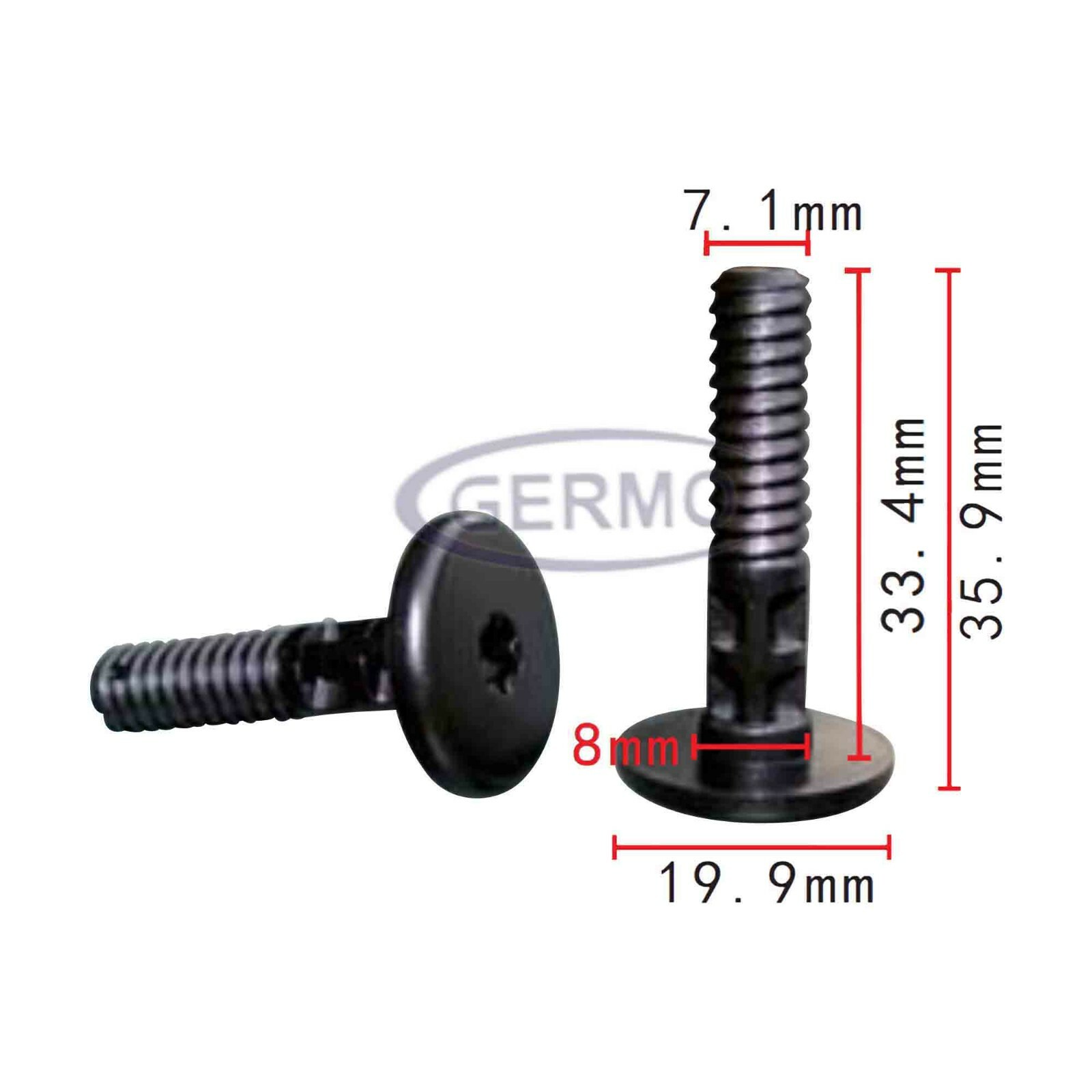 10 x Befestigungs-Clip Stift Schraube Blende Seitenschweller für BMW ...