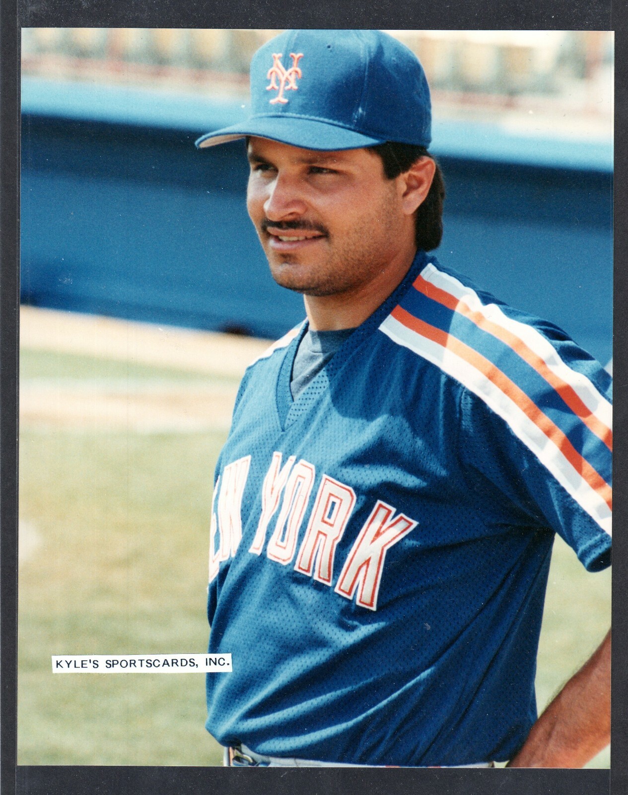 Mark Carreon NEW YORK METS UNSIGNED 8 x 9-7/8 ORIGINAL COLOR SNAPSHOT ...