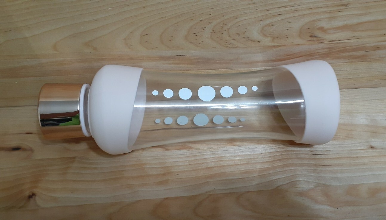 Apana Ahead Of The Curves 18 Oz Rose Gold Cap Glass Water Bottle ...