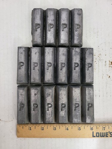 Clean Soft Pure Lead Ingots 9 pounds 12 ounces for casting/fishing ...