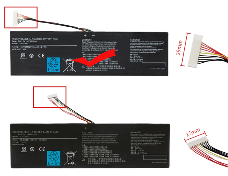 GAG-J40 Laptop Battery for Gigabyte Aorus 17X YB X7 541387460005 ...