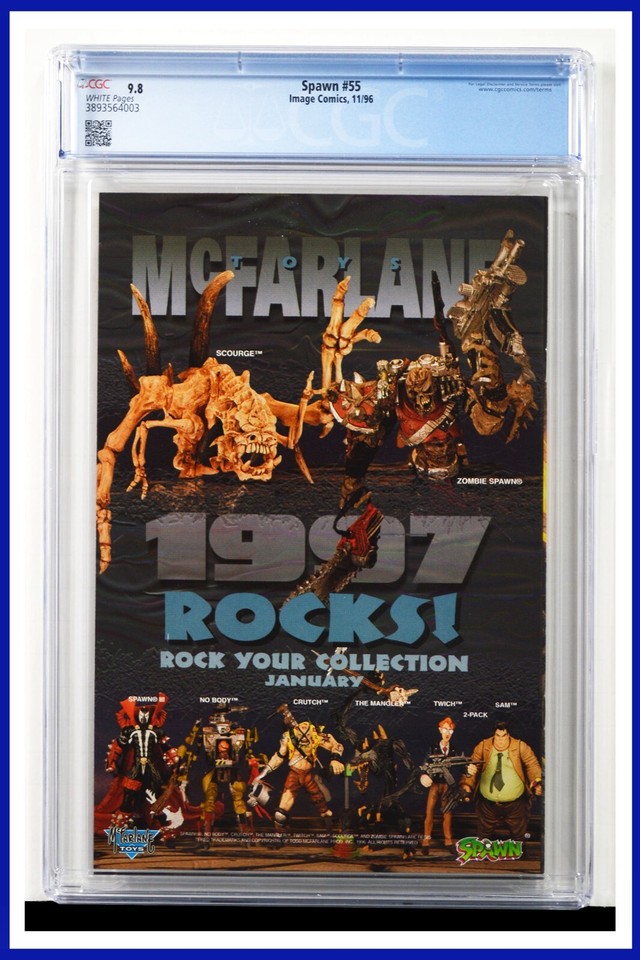 Spawn #55 CGC Graded 9.8 Image 1996 Todd McFarlane Cover White Pages ...